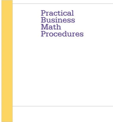 خرید و قیمت دانلود کتاب Practical business math procedures 9th ed | ترب