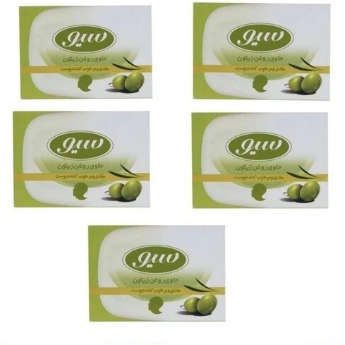 خرید و قیمت صابون حمام سیو رنگ سبز حاوی روغن زیتون وزن 125 گرم بسته 5 ...