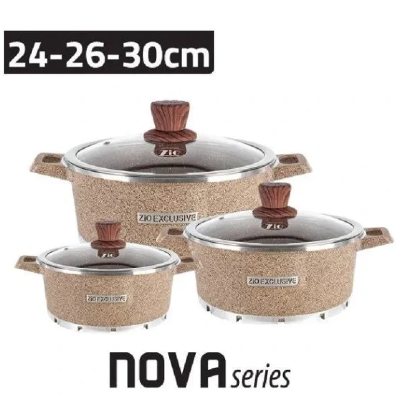 خرید و قیمت سرویس قابلمه 6 پارچه مدل Zio Z-8400-30 | ترب