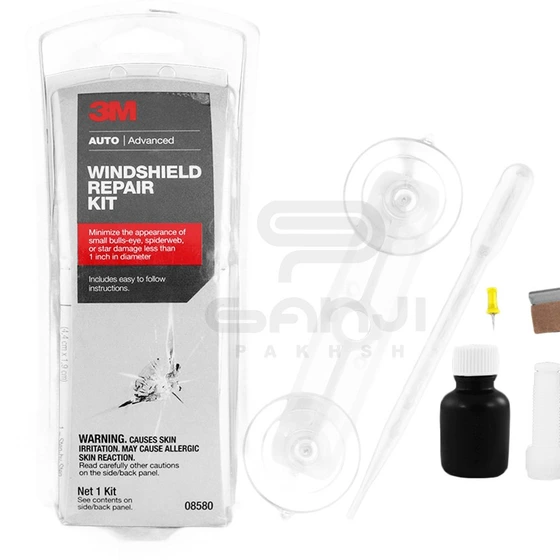 خرید و قیمت کیت ترمیم ترک شیشه تری ام مخصوص شیشه خودرو 3M Windshield ...