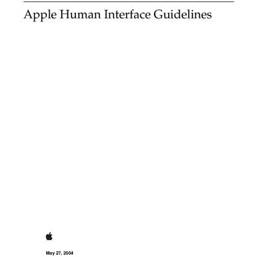 خرید و قیمت دانلود کتاب Apple Human Interface Guidelines May 27, 2004 | ترب