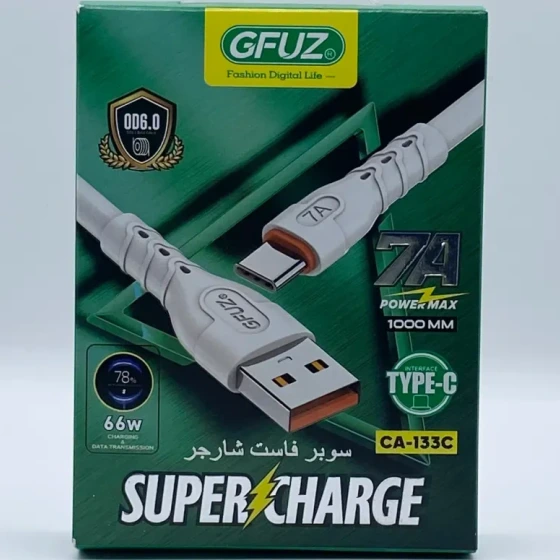 خرید و قیمت کابل فست شارژ و تبدیل USB به USB-C جیفیوز GFUZ مدل CA-133C طول 1 متر اورجینال | ترب