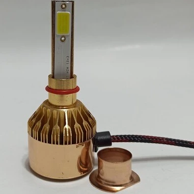 خرید و قیمت لامپ هدلایت خودرو D70 تک رنگ سفید بسته دو عددی پایه H1 (چیپ COB) | ترب