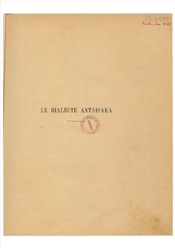 خرید و قیمت دانلود کتاب Le dialecte antaisaka (langue malgache) 1936 | ترب