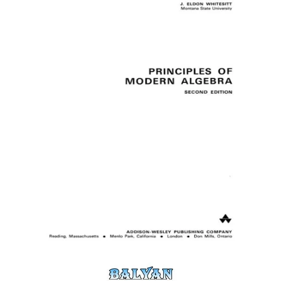 خرید و قیمت دانلود کتاب Principles of modern algebra | ترب