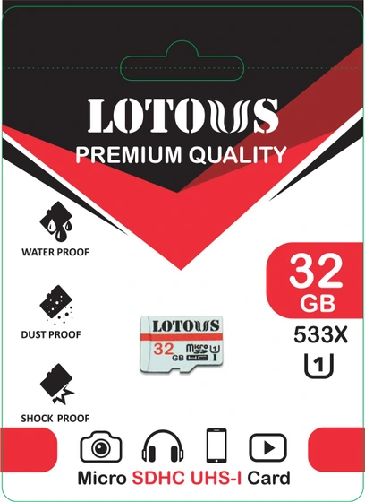 خرید و قیمت کارت حافظه میکرو SD لوتوس 32GB 533X U1 C10 | ترب
