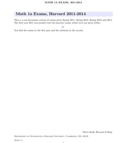 خرید و قیمت دانلود کتاب Introduction to Calculus Solutions Harvard ...