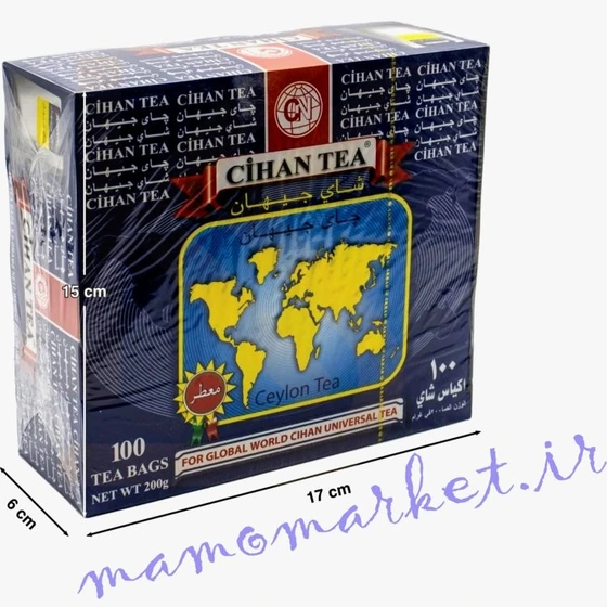 خرید و قیمت چای کیسه ای عطری سیلان جیهان CIHAN TEA | ترب