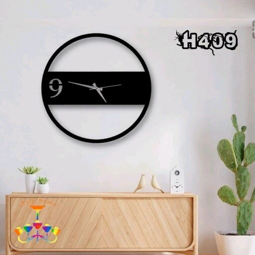 خرید و قیمت ساعت دیواری مدرن H409 فلزی با رنگ کوره ای | ترب