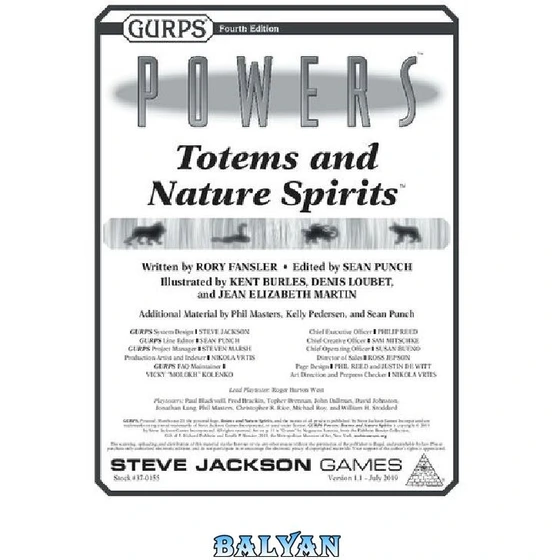 خرید و قیمت دانلود کتاب GURPS Powers - Totems and Nature Spirits | ترب