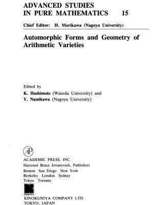 خرید و قیمت دانلود کتاب Automorphic Forms and Geometry of Arithmetic Varieties 1990 | ترب