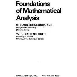خرید و قیمت دانلود کتاب Foundations of Mathematical Analysis (Pure ...