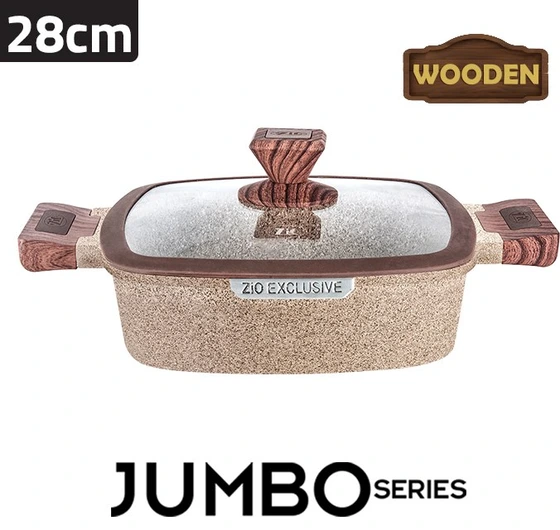 خرید و قیمت تابه گرانیتی زیو مدل جامبو مربع سایز28 28-8352-zio Z | ترب