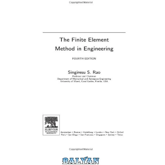 خرید و قیمت دانلود کتاب The Finite Element Method In Engineering ترب
