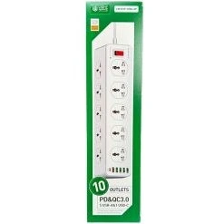 خرید و قیمت چندراهی برق 10 پورت به همراه 6 پورت USB لایت ویو مدل LW-EXT ...