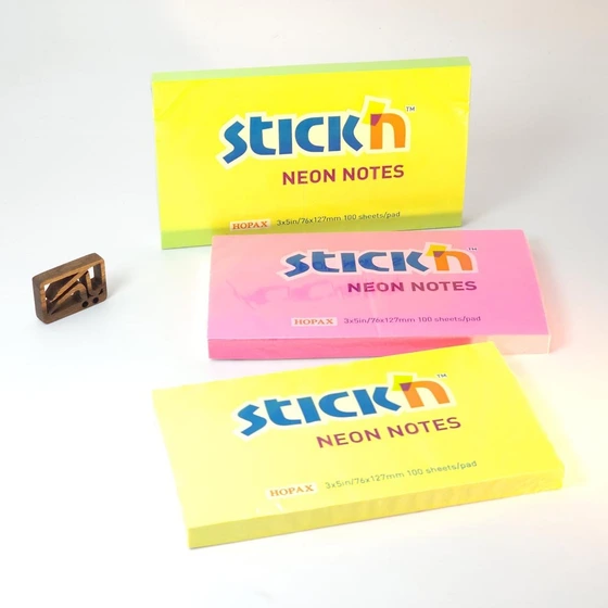 خرید و قیمت پست ایت ۷۶*۱۲۷ هوپاکس استیک نوت نئونی STICK NEON HOPAX 3×5 ...