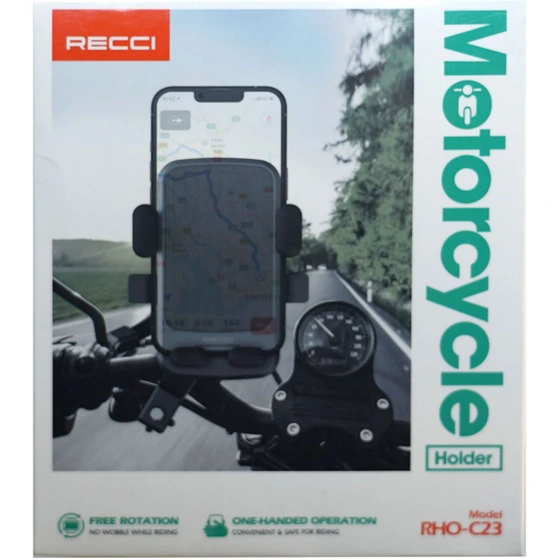 خرید و قیمت پایه نگهدارنده گوشی همراه برای موتور سیکلت و دوچرخه از برند RECCI مدل RHO_C23 | ترب