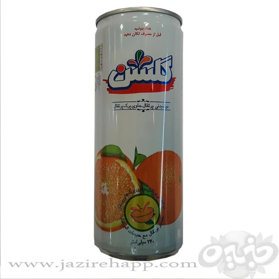 خرید و قیمت گلشن آبمیوه قوطی پالپ دار پرتقال ۲۴۰ سی سینجم خاورمیانه ترب