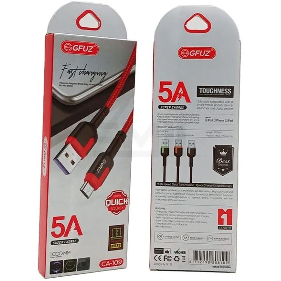 خرید و قیمت کابل شارژ میکرو GFUZ CA-109 5A | ترب