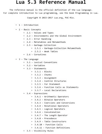خرید و قیمت دانلود کتاب Lua 5.3 Reference Manual 2017 | ترب