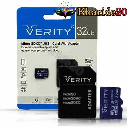 خرید و قیمت رم میکرو وریتی 32 گیگابایت مدل VERITY 533X ا VERITY 533X 32GB Micro SD Card کد 6872 ...
