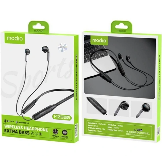 خرید و قیمت هندزفری بلوتوث گردنی مودیو Modio MZ500 | ترب