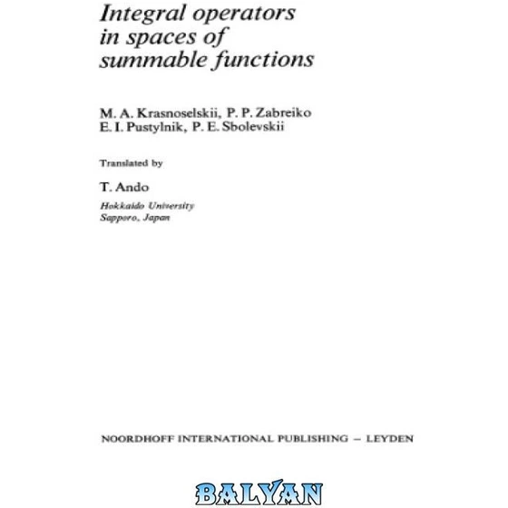 خرید و قیمت دانلود کتاب Integral Operators In Spaces Of Summable