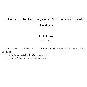 خرید و قیمت دانلود کتاب Introduction To p-adic Numbers and p-adic Analysis | ترب