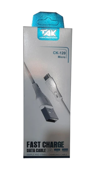 خرید و قیمت کابل فست شارژ میکرو برند تک CABLE FAST CHARGE TAK CK-120 | ترب