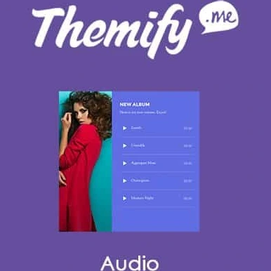 خرید و قیمت افزونه ساخت فایل صوتی | Themify Builder Audio | ترب
