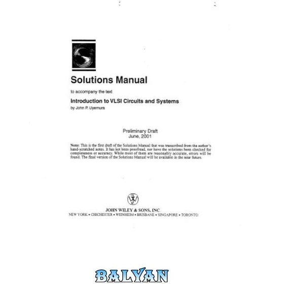 خرید و قیمت دانلود کتاب Introduction To Vlsi Circuits And Systems