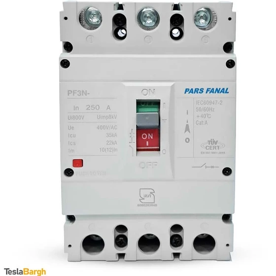 خرید و قیمت کلید اتوماتیک کمپکت فیکس پارس فانال 250 آمپر مدل PF3N_250 | ترب