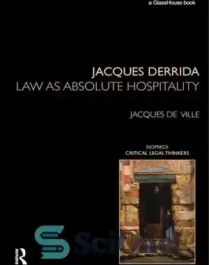 خرید و قیمت دانلود کتاب Jacques Derrida: Law as Absolute Hospitality ...