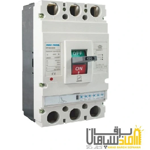 خرید و قیمت کلید اتوماتیک فیکس، پارس فانال 200 آمپر، غیرقابل تنظیم حرارتی-مغناطیسی PF3N-35KA | ترب