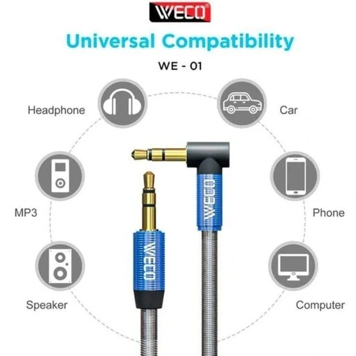 خرید و قیمت کابل AUX با کیفیت بالا برند WECO ویکو مدل WE 01 | ترب
