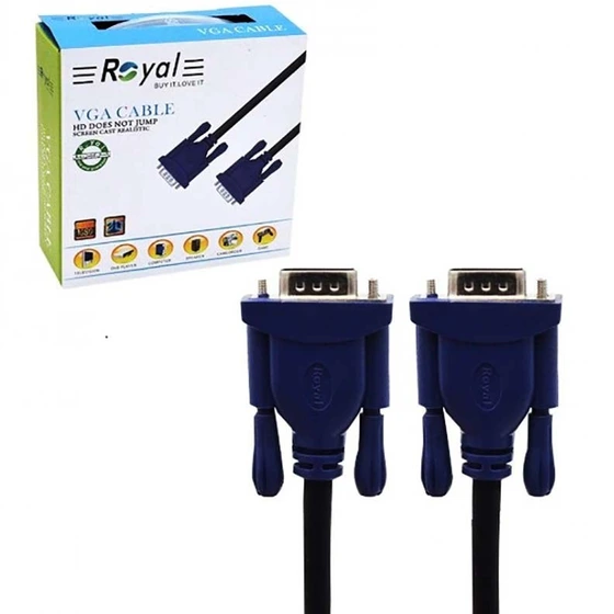 خرید و قیمت کابل 20 متری VGA 3+4 رویال Royal پک کارتنی | ترب