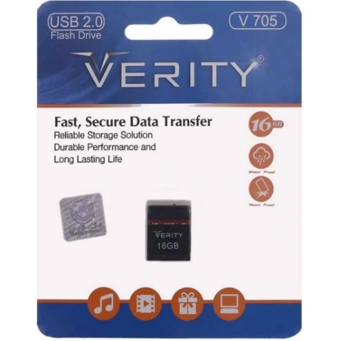 خرید و قیمت فلش مموری وریتی مدل V705 USB2.0 با ظرفیت 16 گیگابایت | ترب