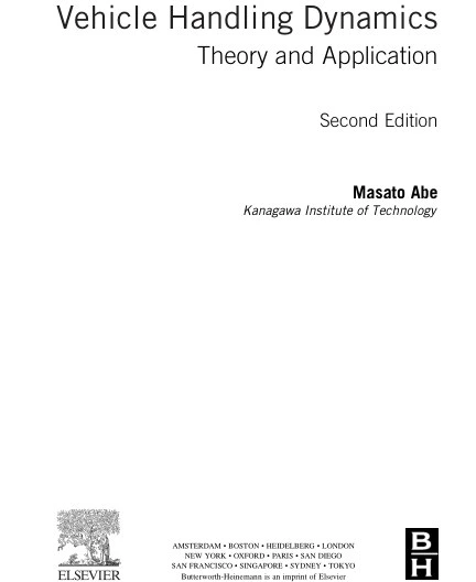 خرید و قیمت کتاب Vehicle Handling Dynamics Second Edition Theory And Application نسخه کامل ترب
