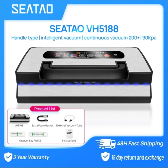 خرید و قیمت دستگاه وکیوم بسته بندی خانگی SEATAO 5188 | ترب
