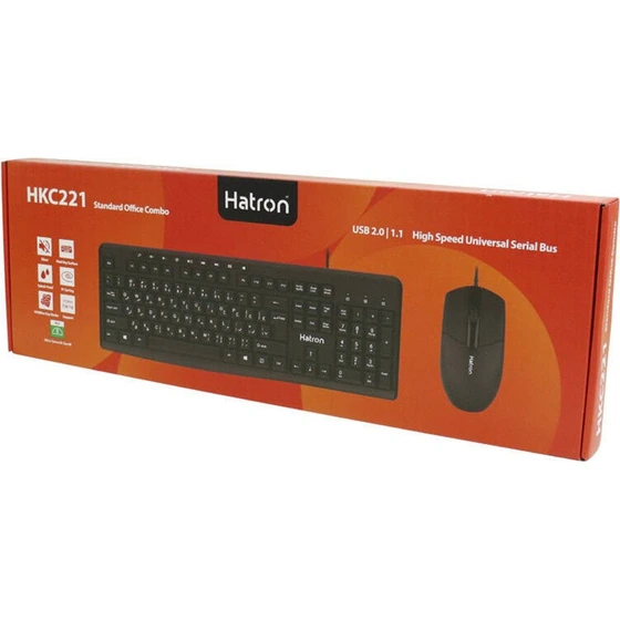 خرید و قیمت موس و کیبورد سیمی هترون Hatron HK221 | ترب