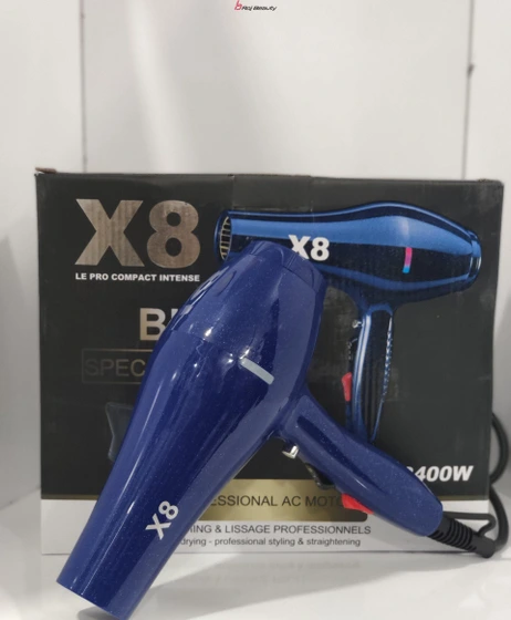 خرید و قیمت سشوار X8 موتور سنگین سالنی با قدرت 2400 وات X8 PROFESSIONAL HAIR 2400W | ترب