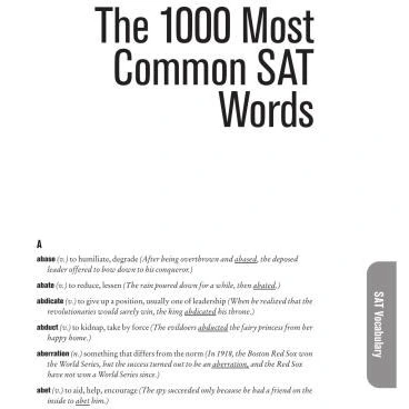 خرید و قیمت دانلود کتاب The 1000 most common SAT words | ترب