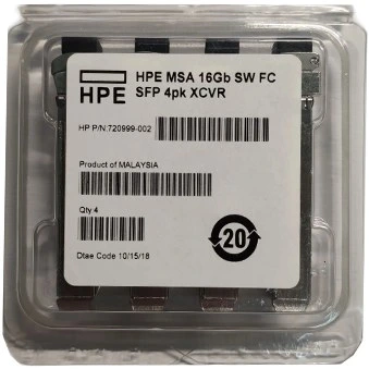 خرید و قیمت ماژول فیبر نوری اچ پی HPE MSA 16Gb SW FC SFP 4pk XCVR | ترب