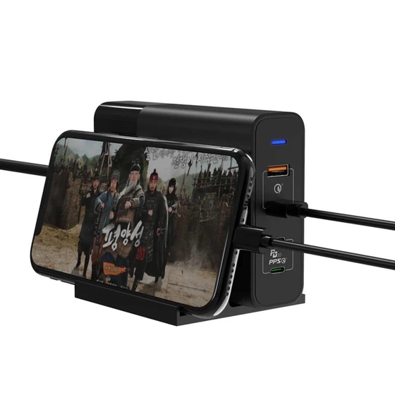 خرید و قیمت شارژر رومیزی PD و فست سه پورت تسکو مدل TTC 69 150W همراه با کابل شارژ - مشکی | ترب