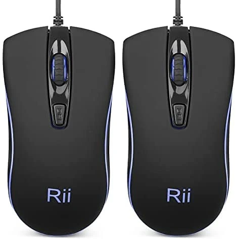 خرید و قیمت Rii RM105 Wired Mouse,Computer Mouse with Colorful RGB ...