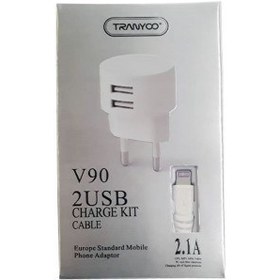 خرید و قیمت آداپتور شارژر ترانیو مدل TRANYOO V90 Head Charger V8 | ترب