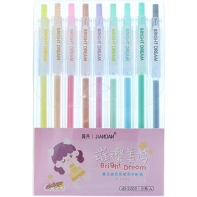 خرید و قیمت خودکار رنگی فشاری 9 رنگ فانتزی 2209 JIANDAN | ترب