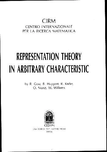 خرید و قیمت دانلود کتاب Representation Theory in Arbitrary ...