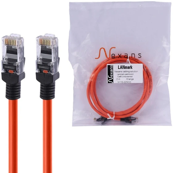 خرید و قیمت کابل شبکه Nexans Cat6 2m | ترب