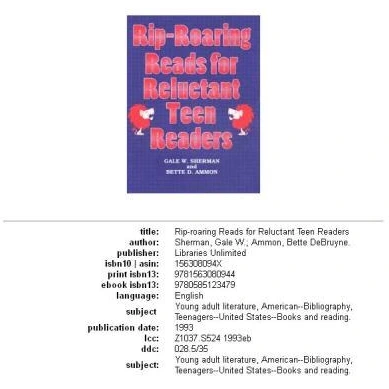 خرید و قیمت دانلود کتاب Rip-roaring reads for reluctant teen readers ...